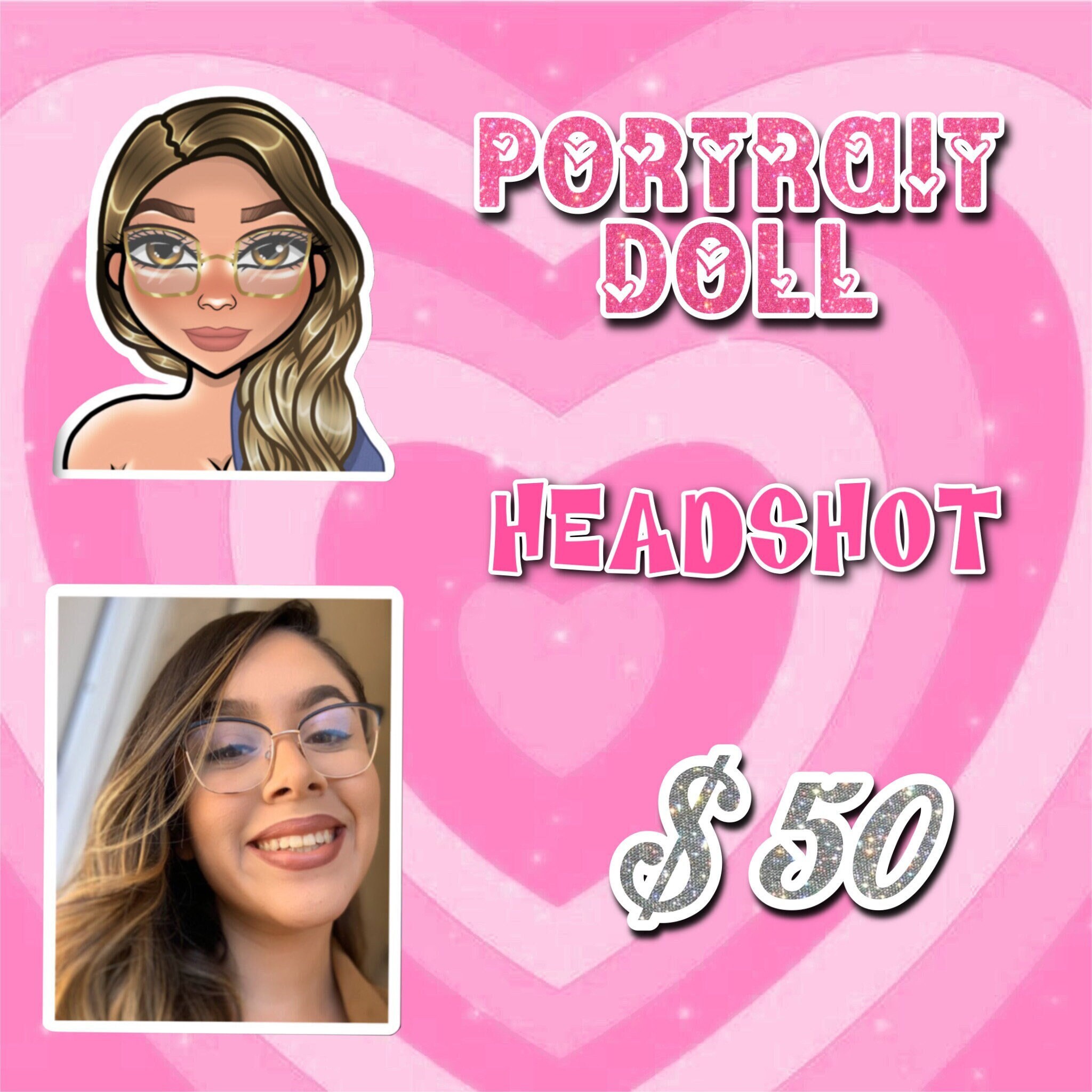 Custom Portrait Doll Illustration Headshot - Etsy