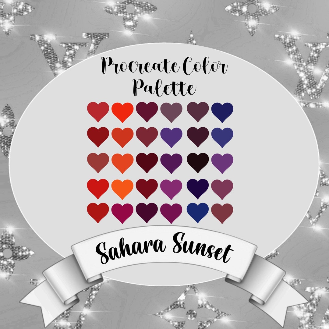 Procreate Color Palette Sahara Sunset | Color Swatches | Instant ...