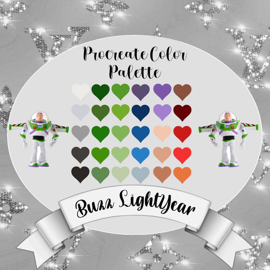 Toy Story Procreate Color Palette Bundle Color Swatches - Etsy Singapore