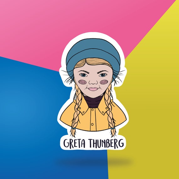 Greta Thunberg Sticker - Etsy