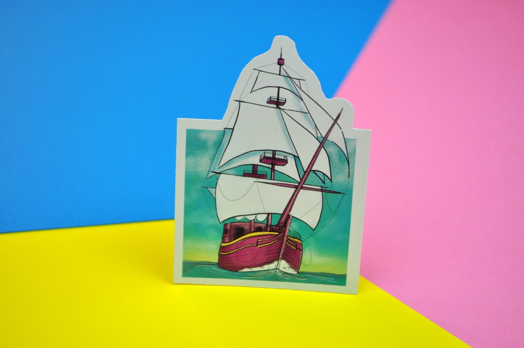 Nautical Ship Vinyl Sticker Cute Stationery Planner - Etsy