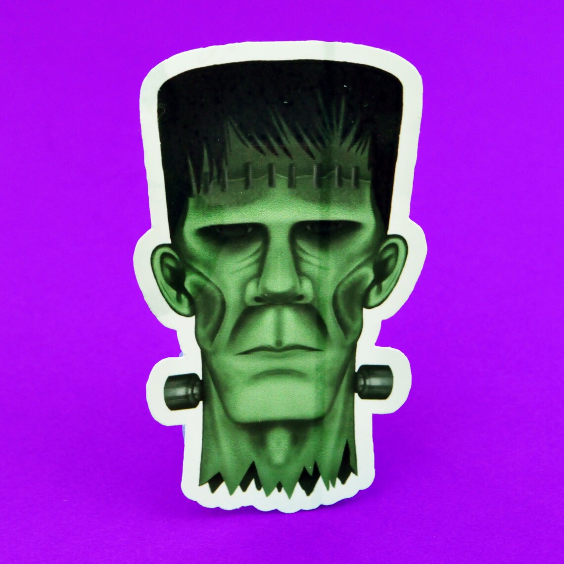 Halloween Frankenstein Vinyl Sticker Cute Stationery | Etsy