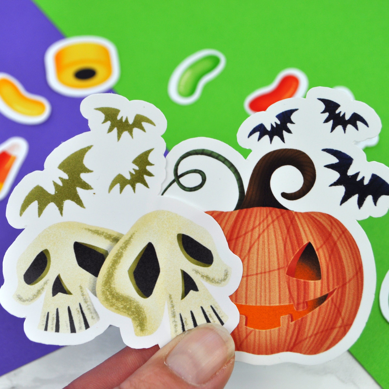 Halloween Pack 6 Pack Vinyl Stickers Cute Stationery - Etsy