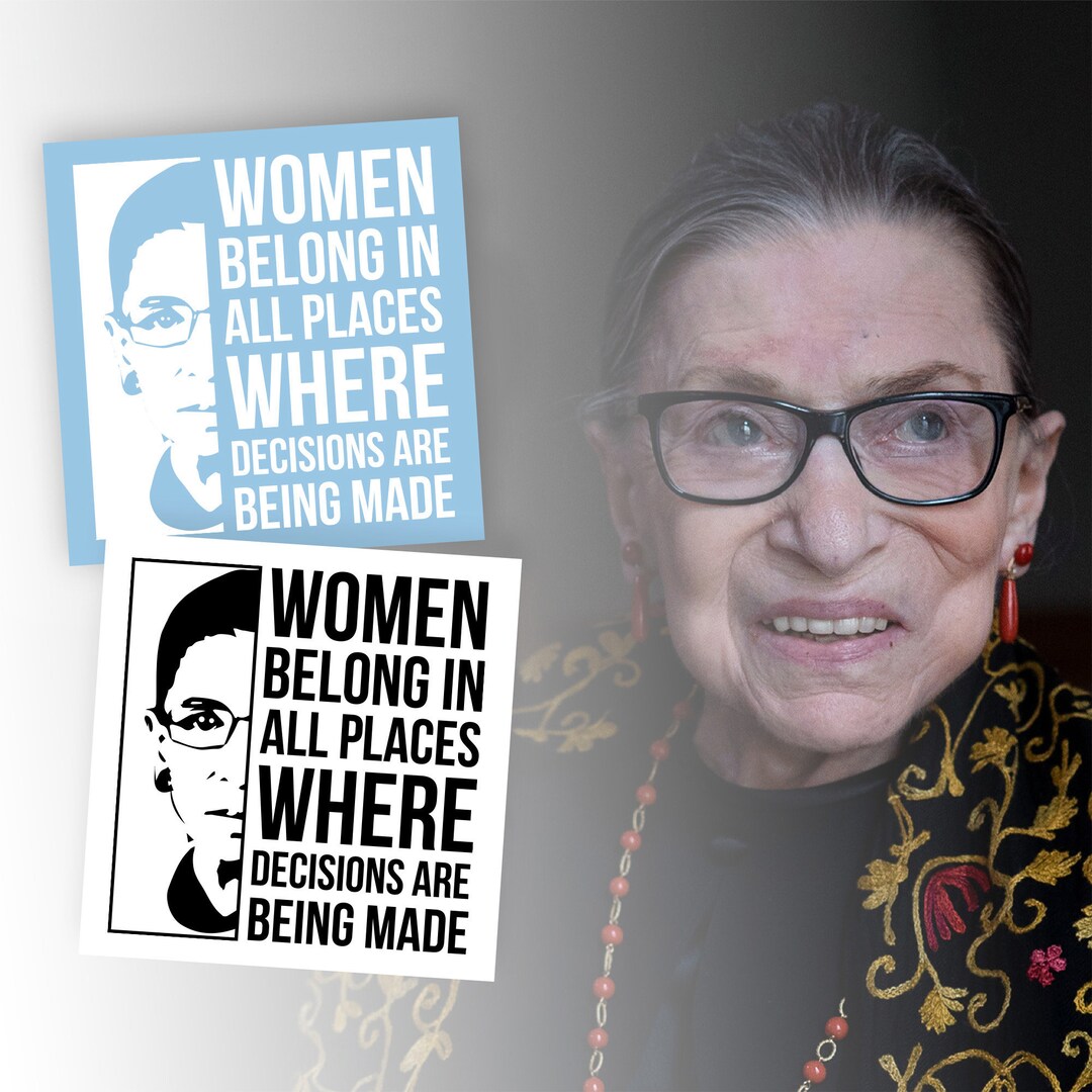 Ruth Bader Ginsburg Decal, RBG Decal, Ruth Bader Ginsburg Quote Decal ...