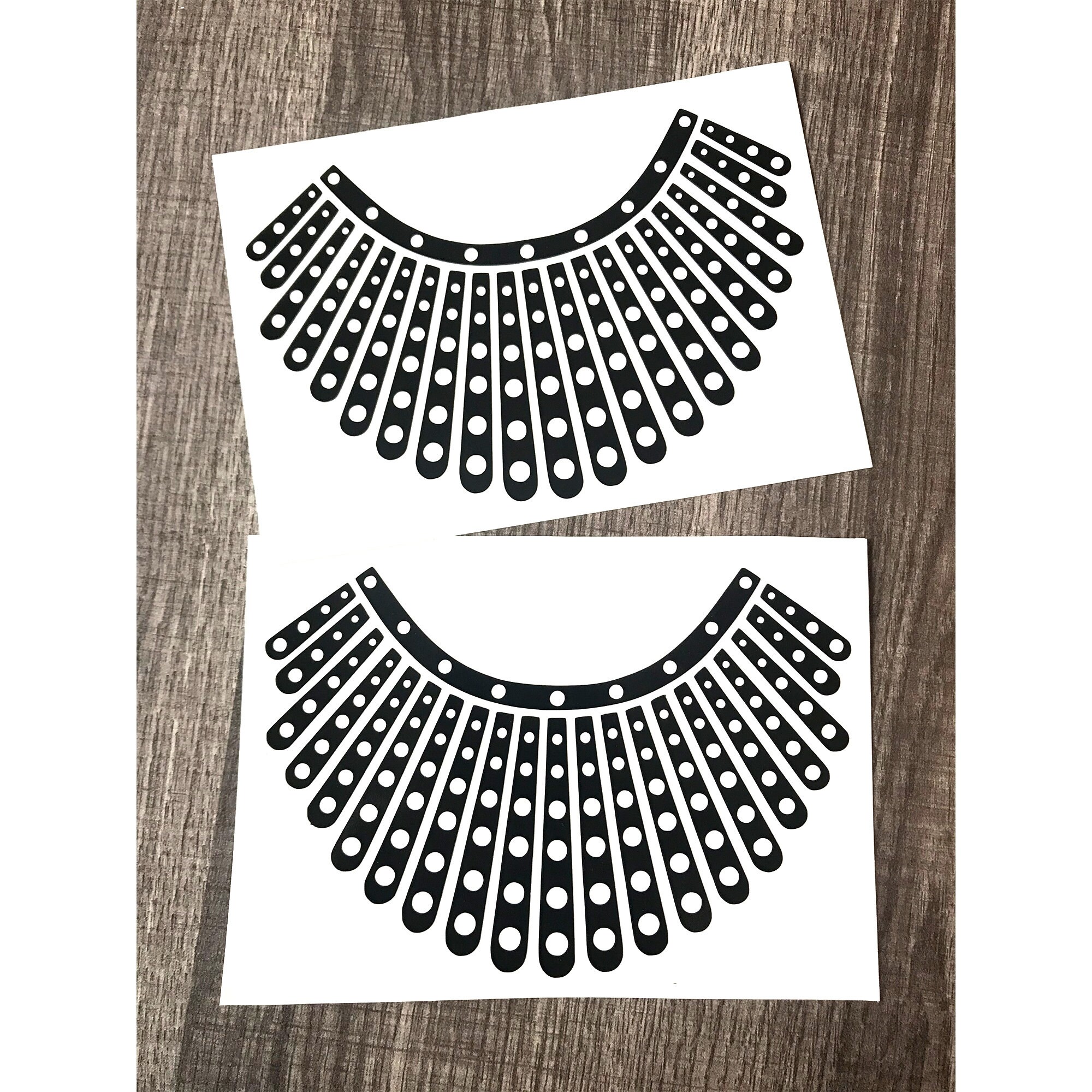 RBG Dissent Collar Decal, Ruth Bader Ginsburg Dissent Collar, RBG ...