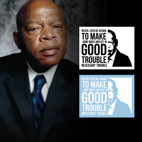 John Lewis Quote Print Civil Rights Poster Art Good Trouble - Etsy