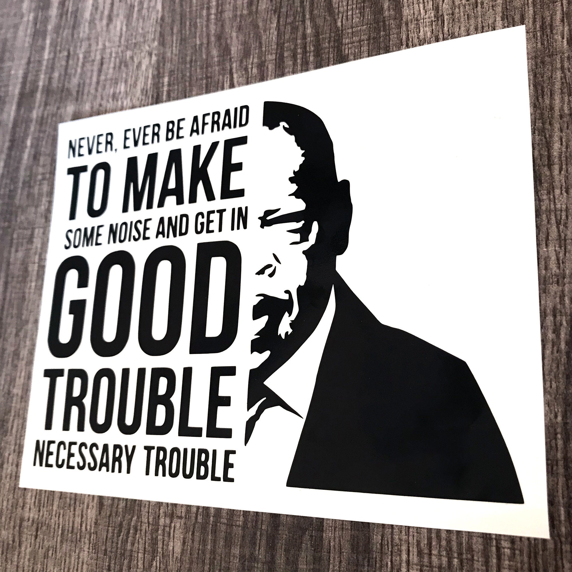 John Lewis Decal, Good Trouble Decal, Civil Rights Decal - Etsy