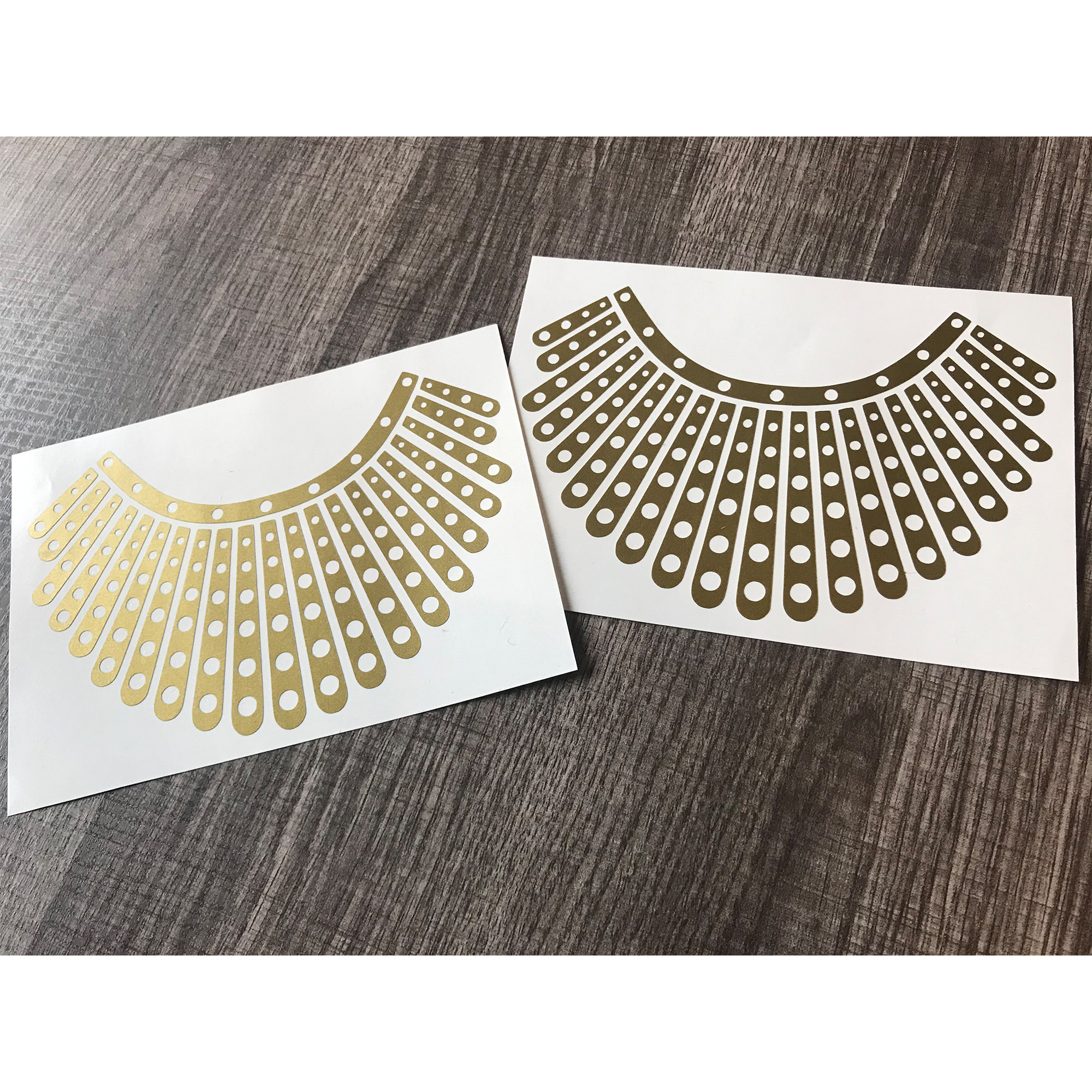 RBG Dissent Collar Decal, Ruth Bader Ginsburg Dissent Collar, RBG ...