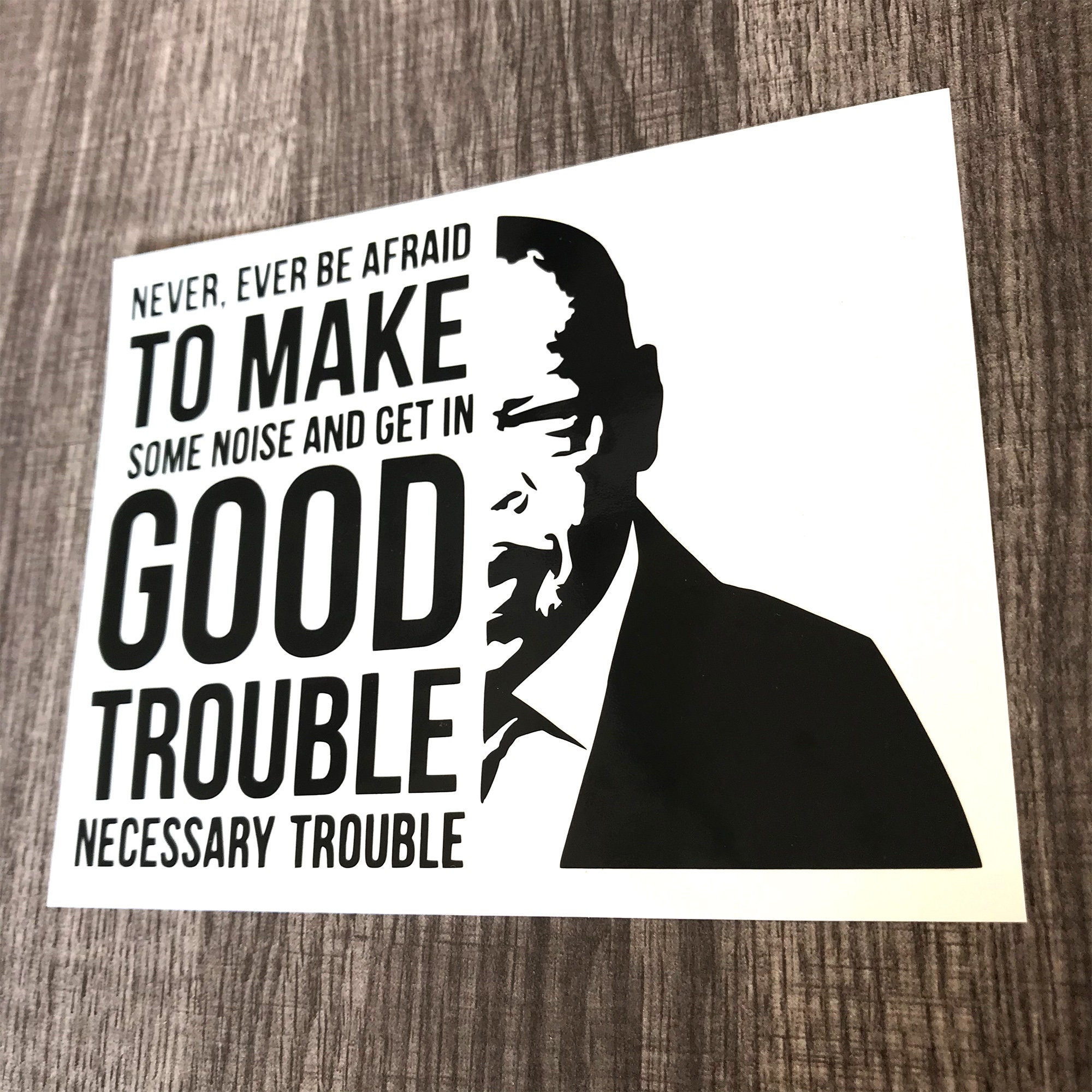 John Lewis Decal, Good Trouble Decal, Civil Rights Decal - Etsy