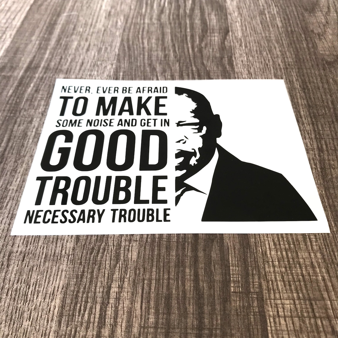 John Lewis Decal Good Trouble Decal Civil Rights Decal - Etsy