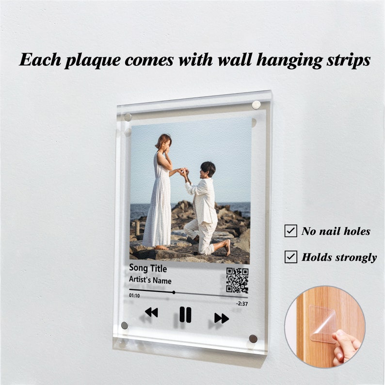 Custom Music and Song Plaque Personalized Picture Frames - Etsy