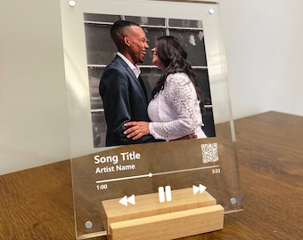 Custom Music and Song Plaque Personalized Picture Frames | Etsy