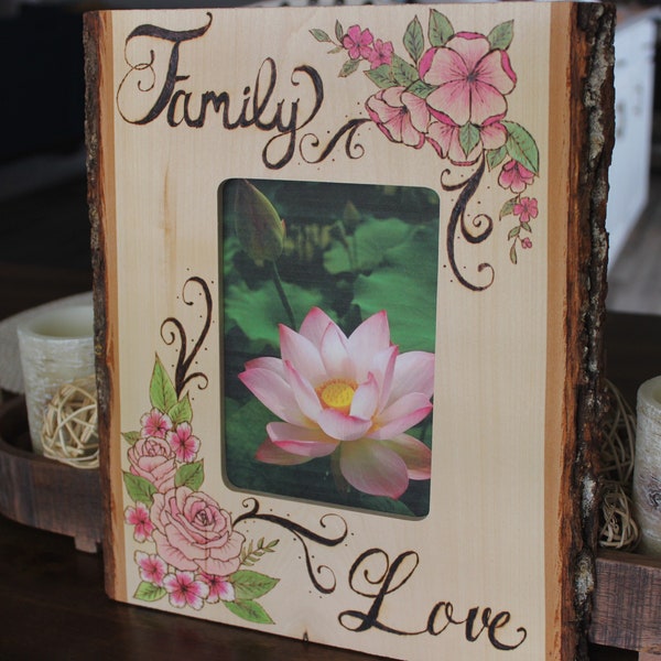 Wood Burned Frame - Etsy