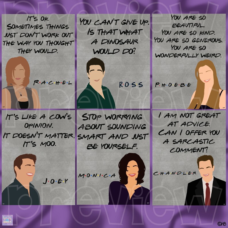 Friends Inspired Motivational Posters - Etsy