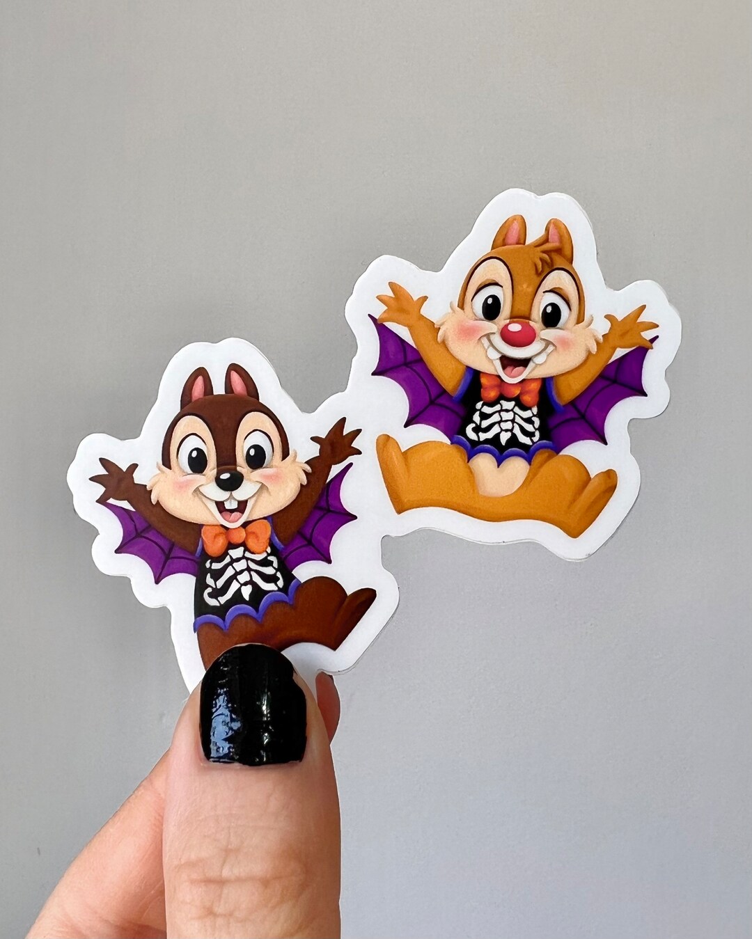 Halloween Chipmunk Bats Vinyl Sticker - Etsy