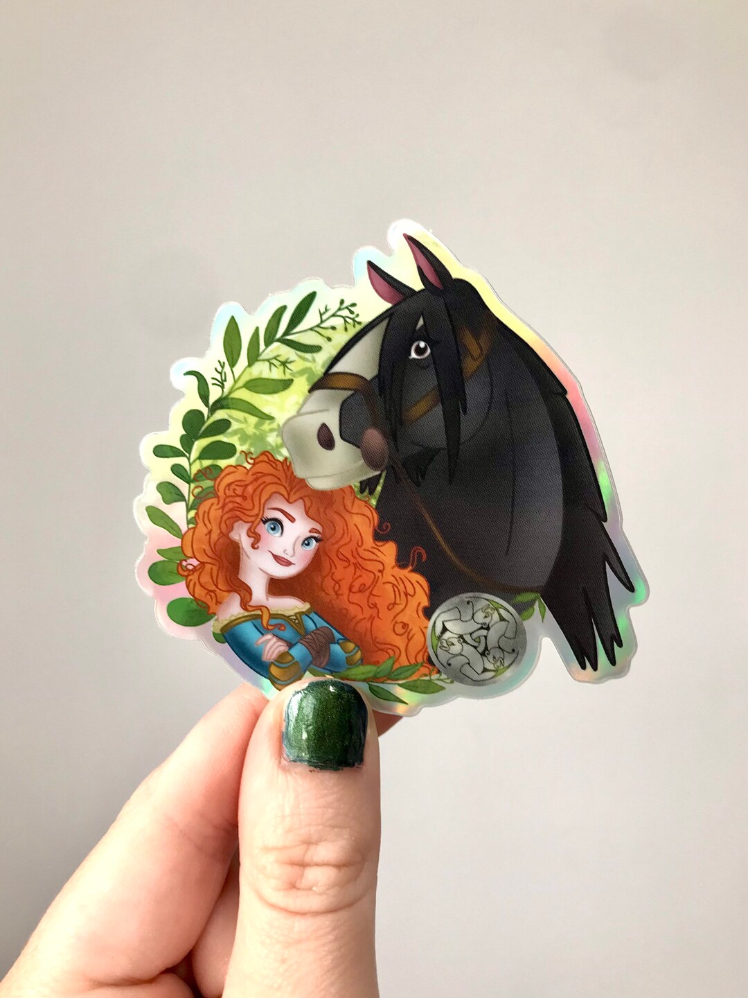 Brave Holographic Sticker - Etsy