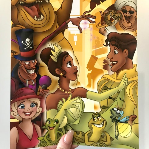 Disney Princess Tiana Poster/print Minimalist the Princess | Etsy