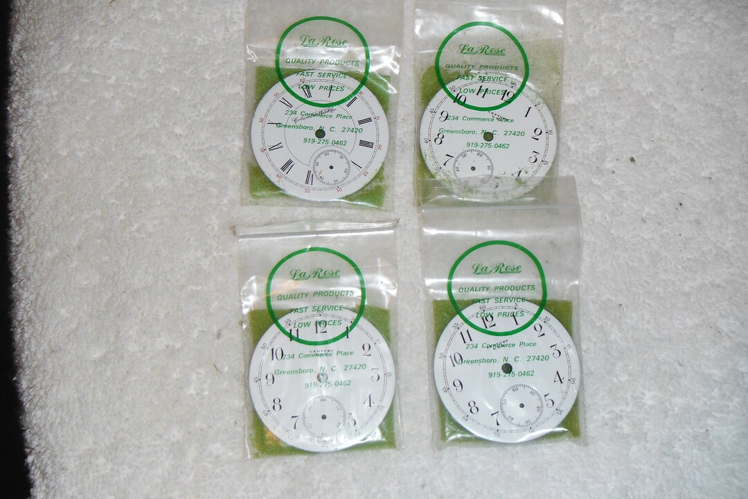 813 Lot of 4 Pocket Watch Faces old Stock - Etsy
