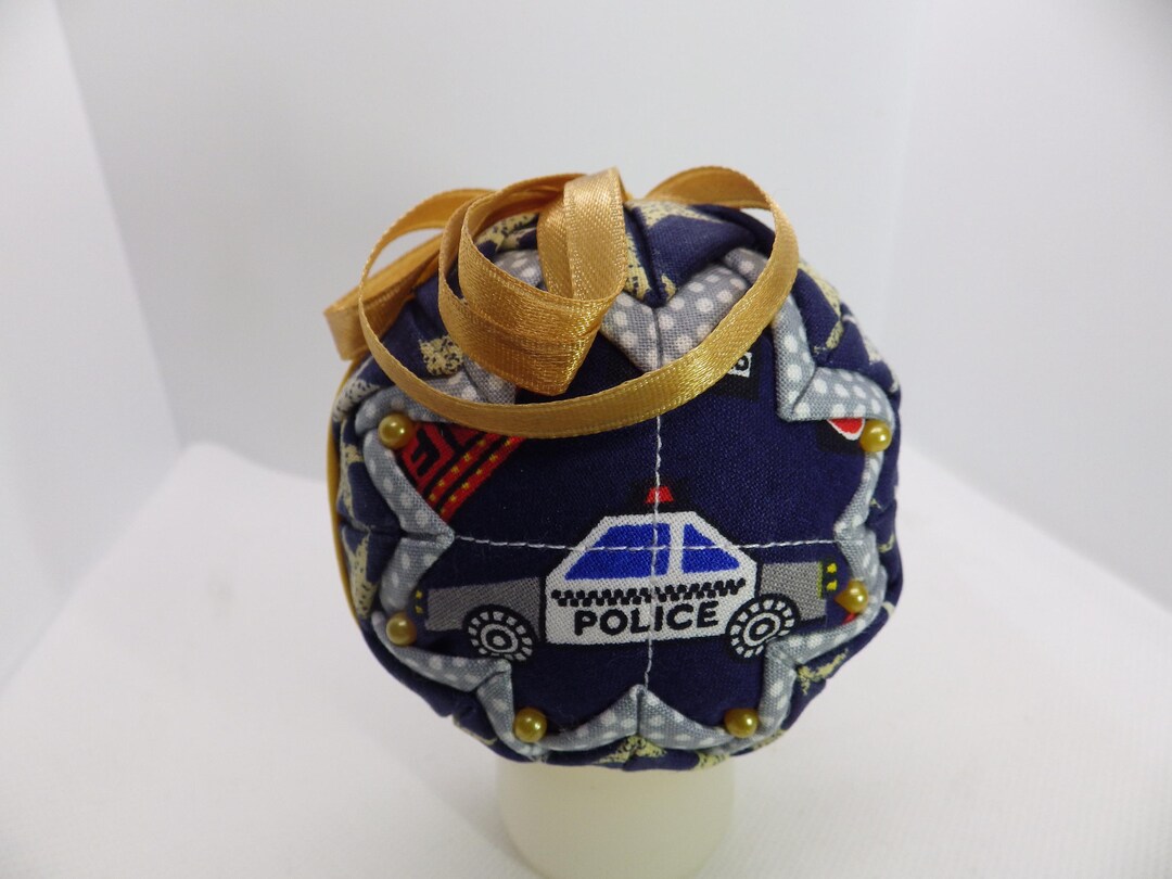 B06G2 - Handcrafted, Quilted, Folded Ornament - Police, Cop, Officer ...