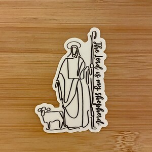 Pslam 23 Sticker, Scripture Sticker, Shepherd Sticker, Biblical ...