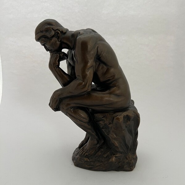 Thinking Man Statue - Etsy