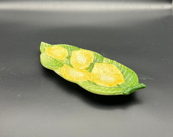 Vintage Lemon Plate, Hand Made in Italy Bassano Ceramic Collectible ...