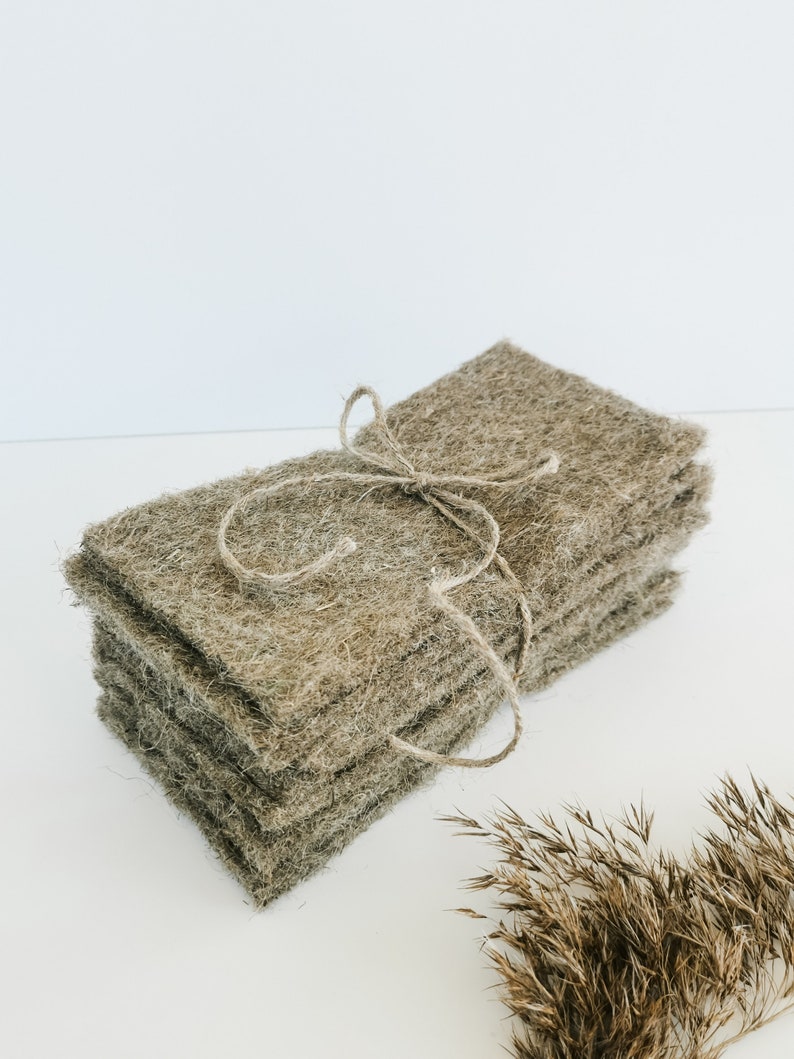 Flax Fibre Growing Mat Pad for Microgreens 100% Natural Flax - Etsy UK