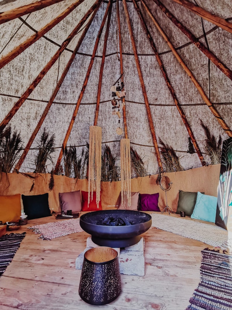 Tipi Tent 5m 16ft Cheyenne Style Teepee Tent 100% Natural - Etsy