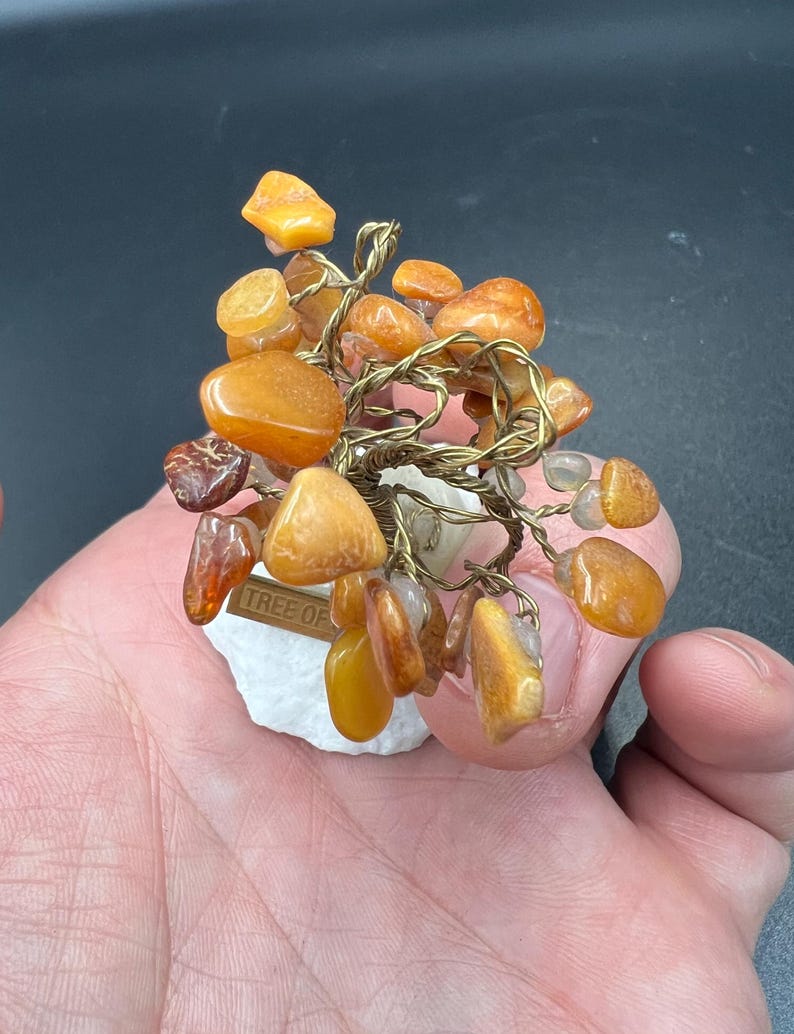 Vintage Amber Tree, the Tree of Good Luck, Natural Real Amber Souvenir ...