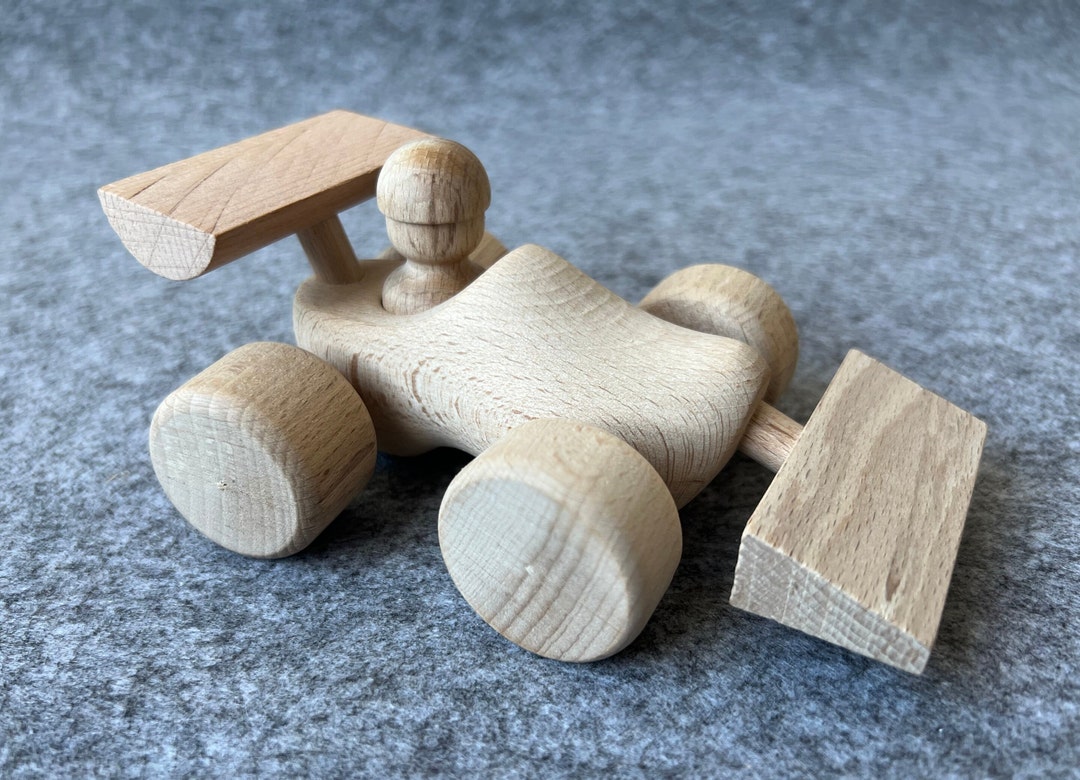 Wooden Car Toy, Handmade Wood Toy Race Car, Wooden Car, 100% Wood Formula Toy Car - Etsy