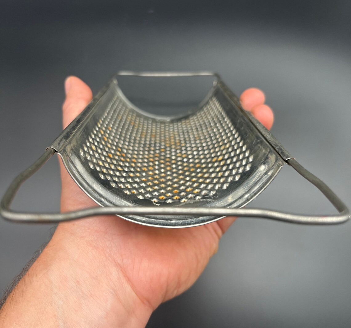 Vintage Vegetable Grater, Mars Hand Potato Shredder, Tin Metal Cutter ...