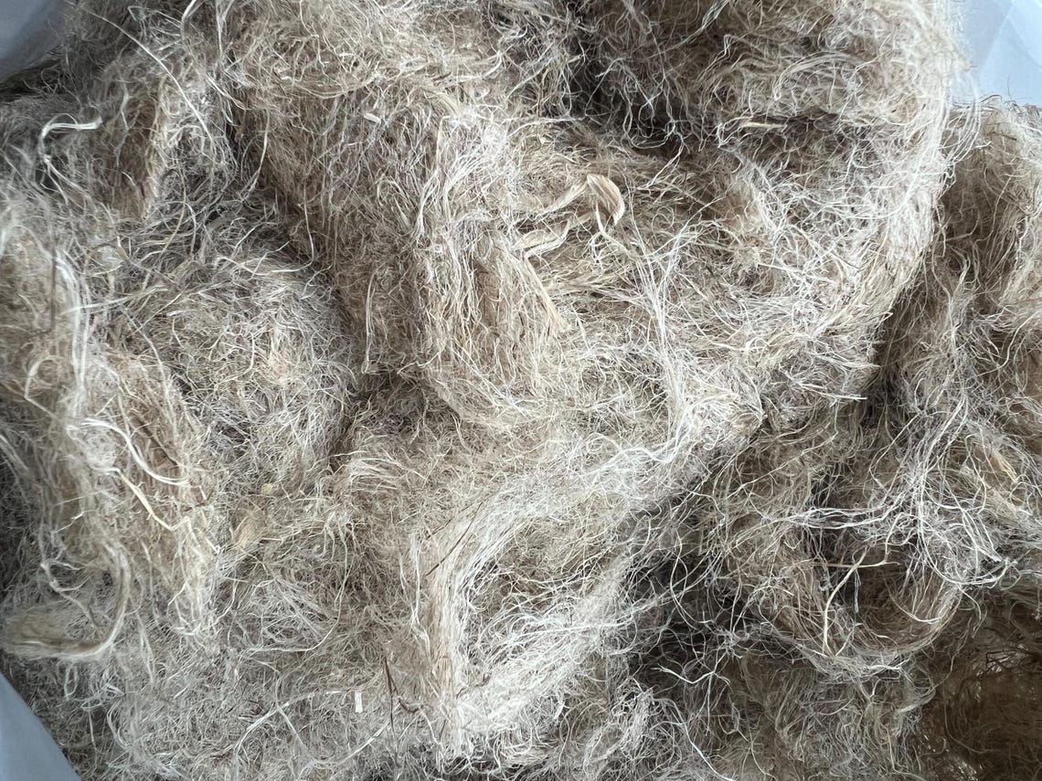 Natural Hemp Fibre, Hemp Tow 200g / 7oz Raw Eco Filling Fiber for ...