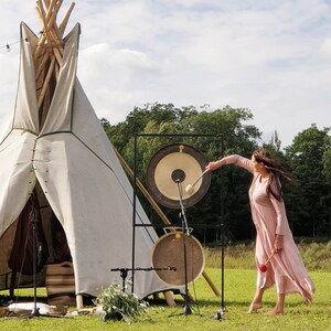 Tipi Tent 4m, 13ft Cheyenne Style Teepee Tent, 100% Natural Material ...