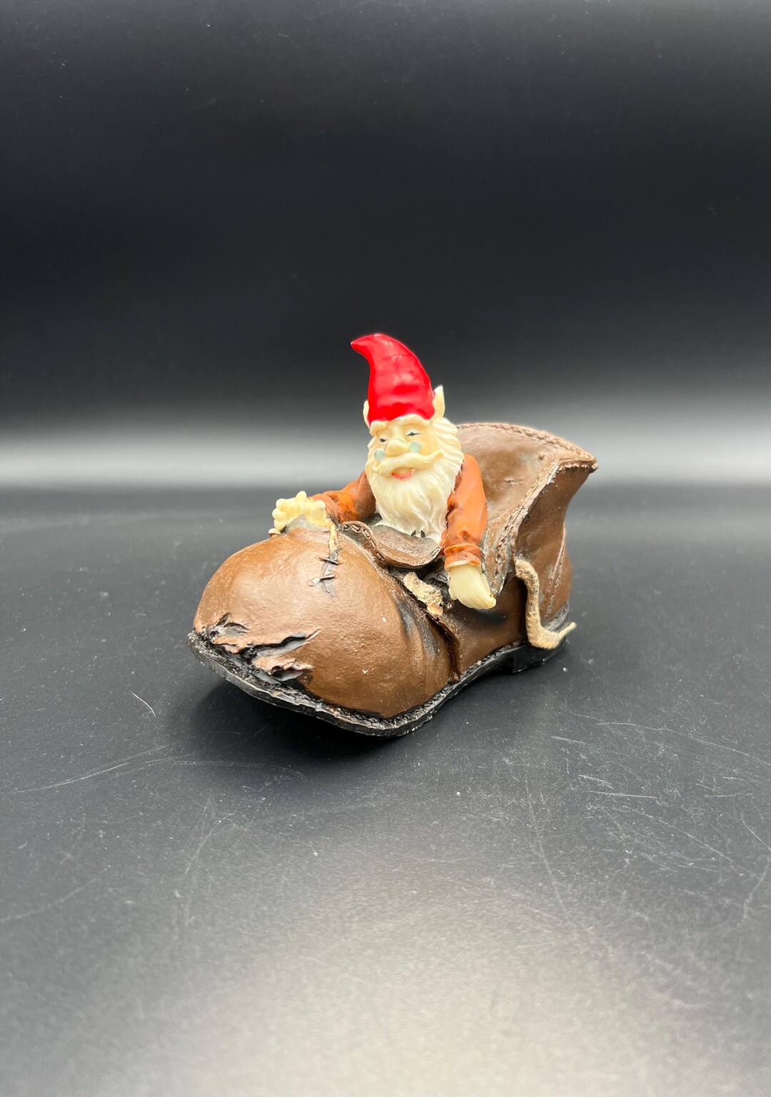Vintage Christmas Decor, Dwarf in the Old Boot Decor, Xmas Retro Decor ...
