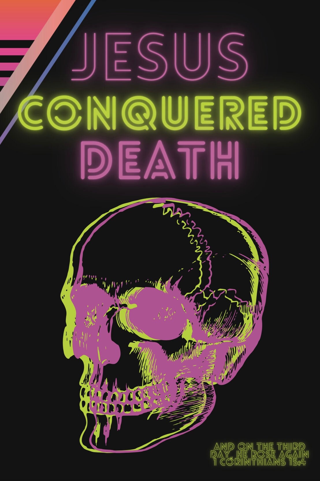 Jesus Conquered Death Poster Digital Print - Etsy