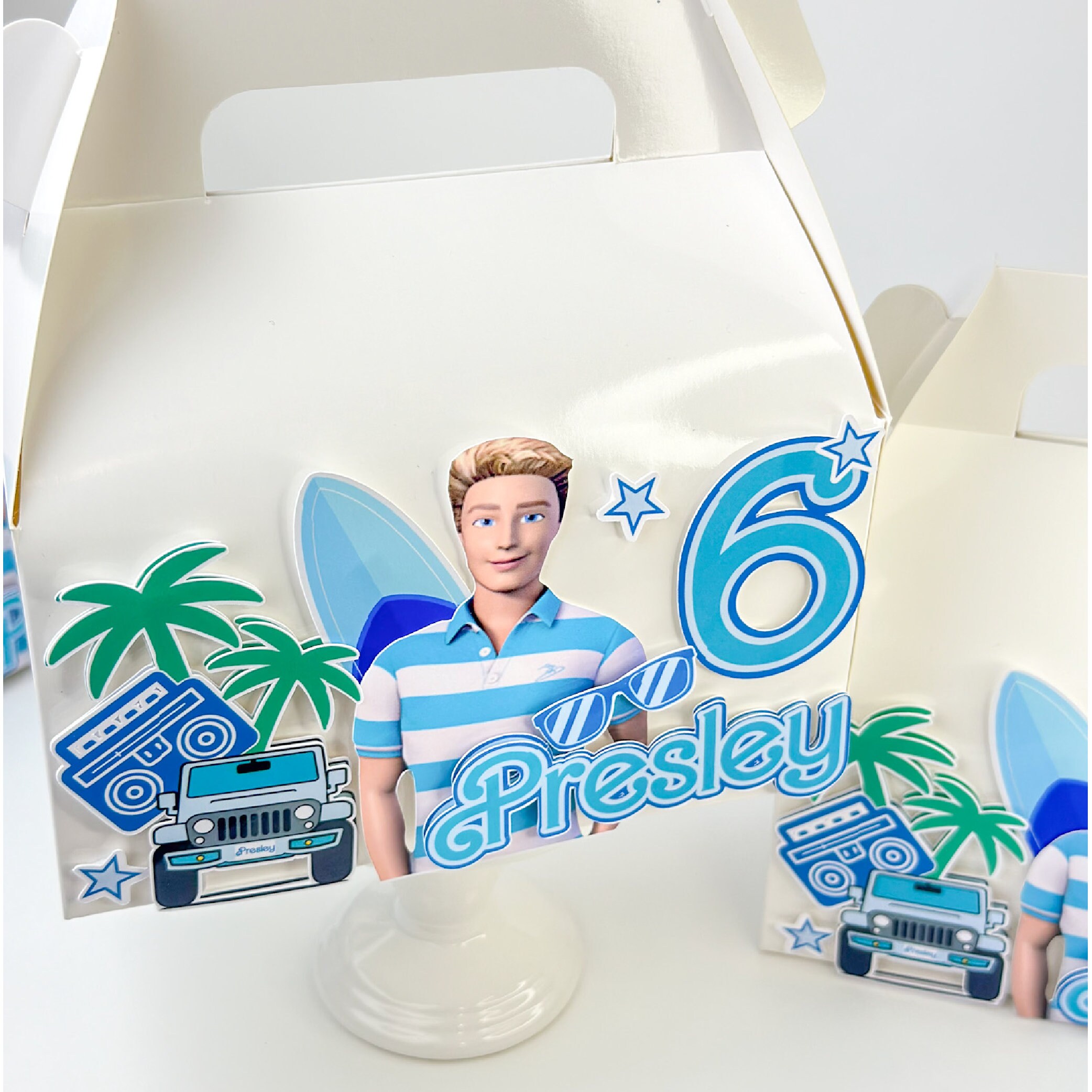 Ken Birthday Party Boxes Favor Boxes Barbie Ken - Etsy