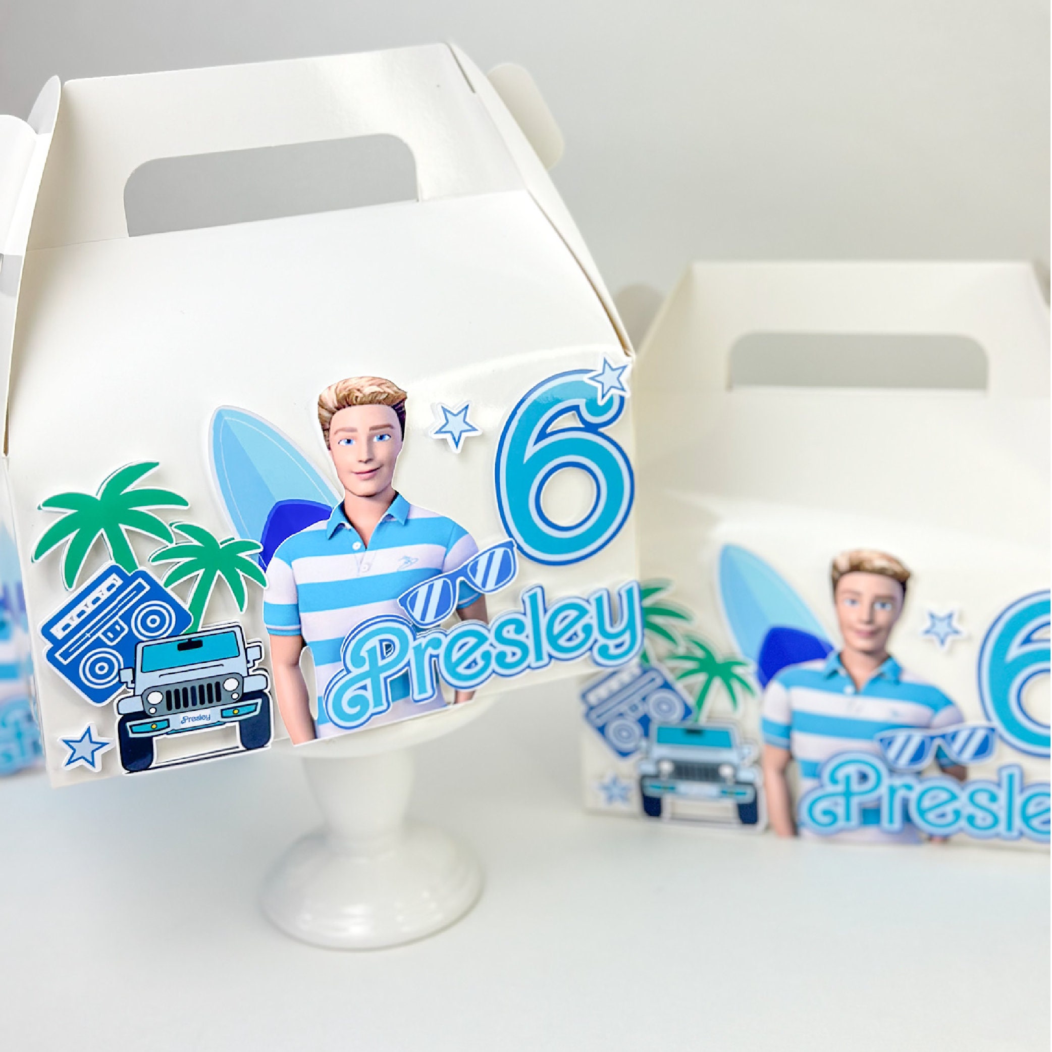 Ken Birthday Party Boxes Favor Boxes Barbie Ken - Etsy