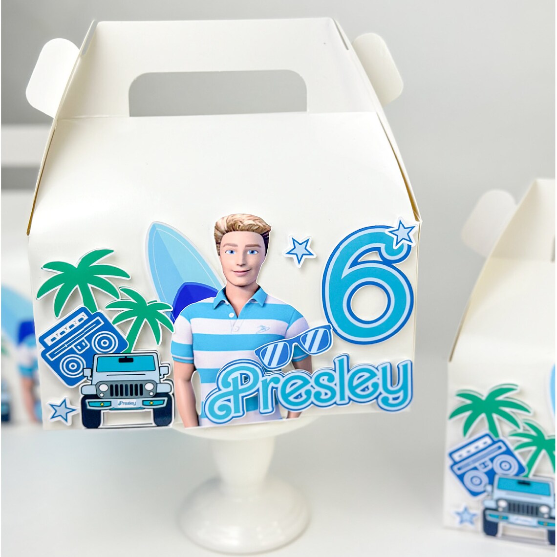 Ken Birthday Party Boxes Favor Boxes Barbie Ken - Etsy