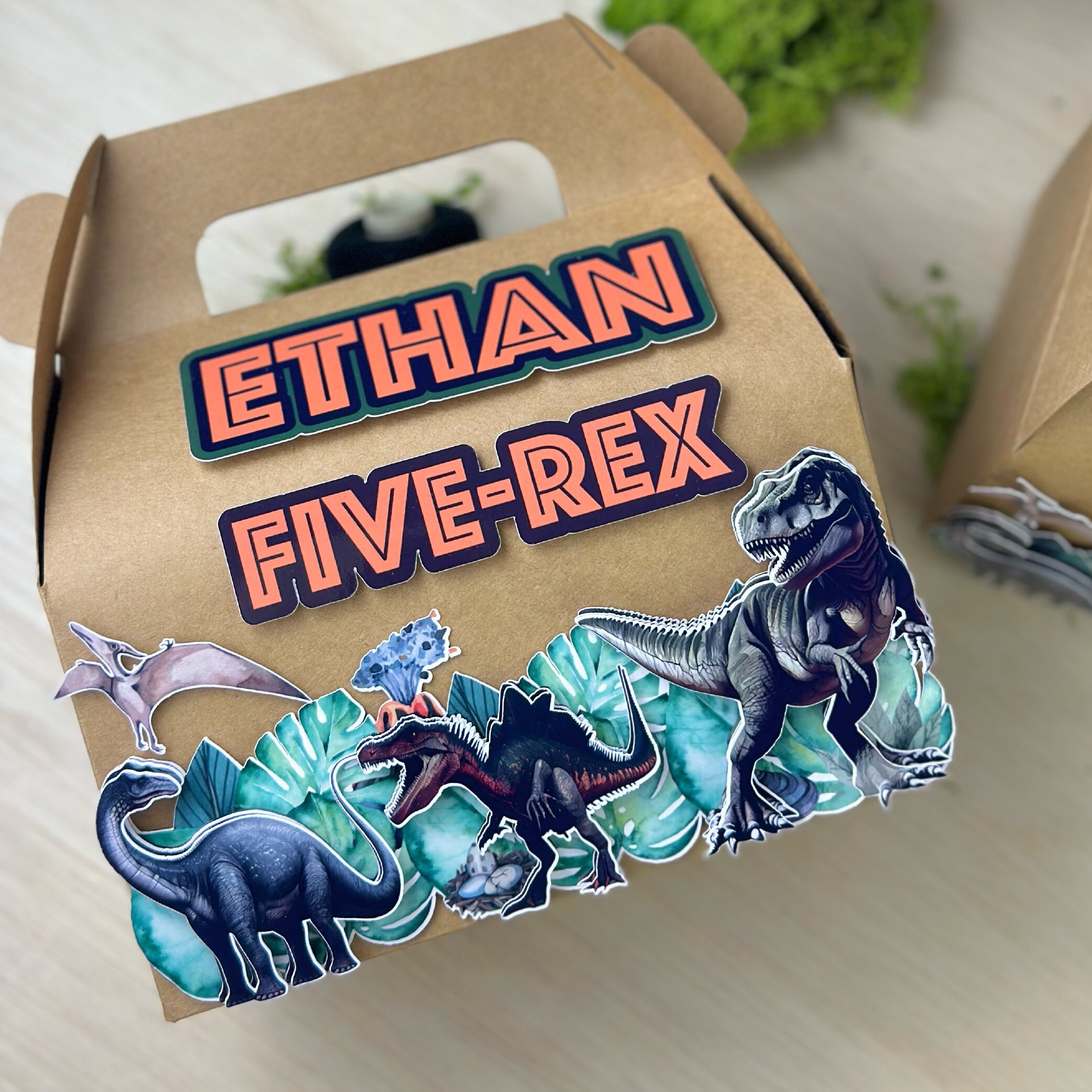 Dinosaur Rex Birthday Boxes Party Boxes Animals Prehistoric - Etsy