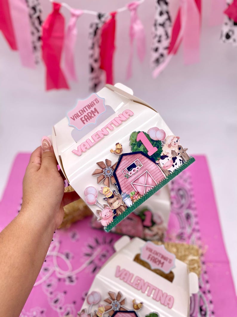 Farm Birthday Boxes Baby Girl Farm Farm Boxes Birthday Boxes Birthday ...