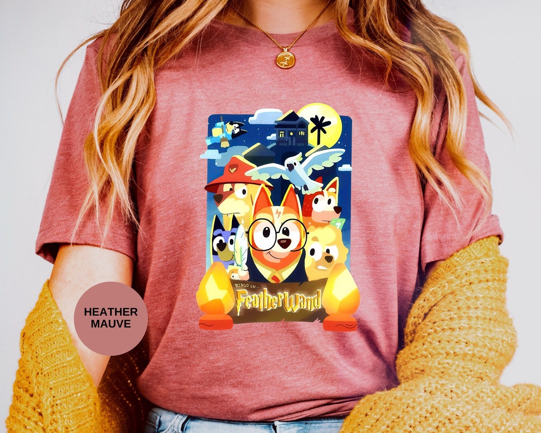 Bluey Family Shirt,bluey Feather Wand,bluey Shirt,bluey Characters ...