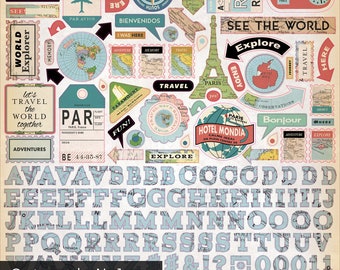 Gone Camping 12x12 Sticker Sheet Scrapbook Stickers - Etsy