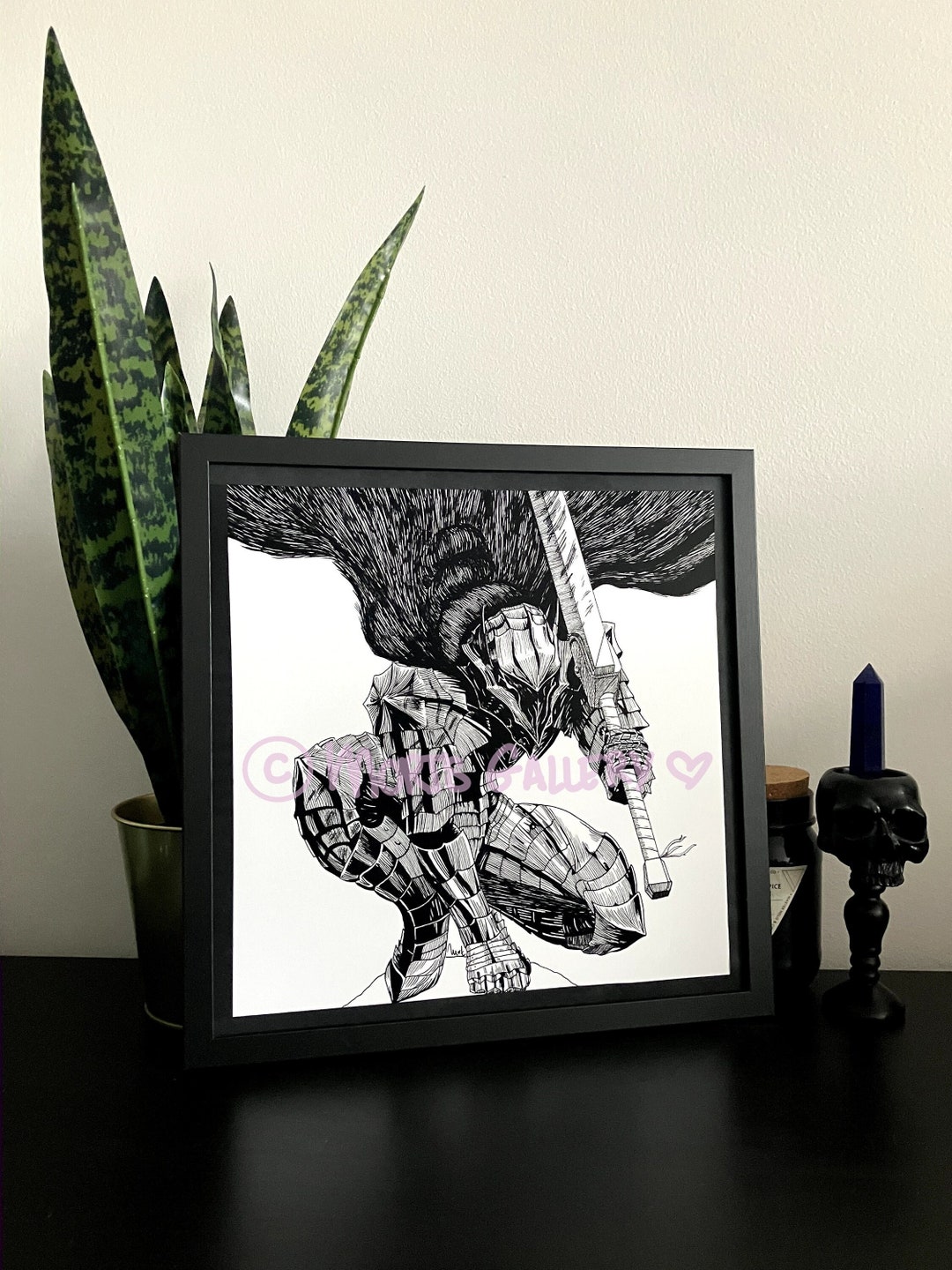 Guts Knight Print Berserk - Etsy