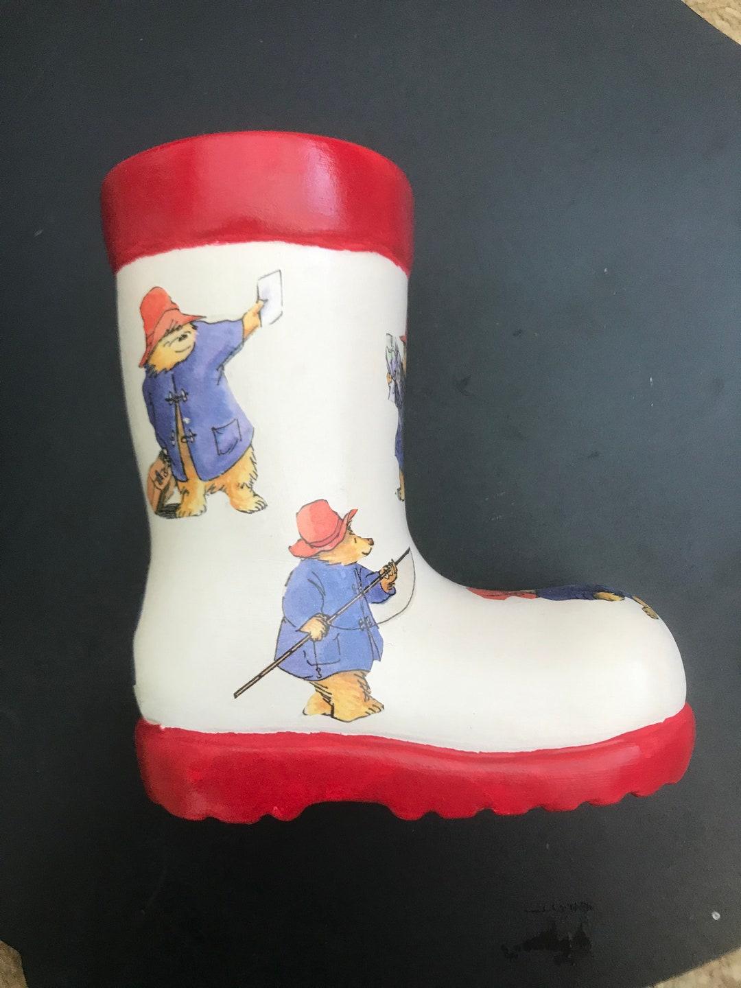 SMALL Paddington Plant Pot , Paddington Wellie Boot Planter, Plant NOT ...