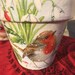 Robin Plant Pot, Robin Gifts , Robin Decoupaged Plant Pots , Flower Pot ...