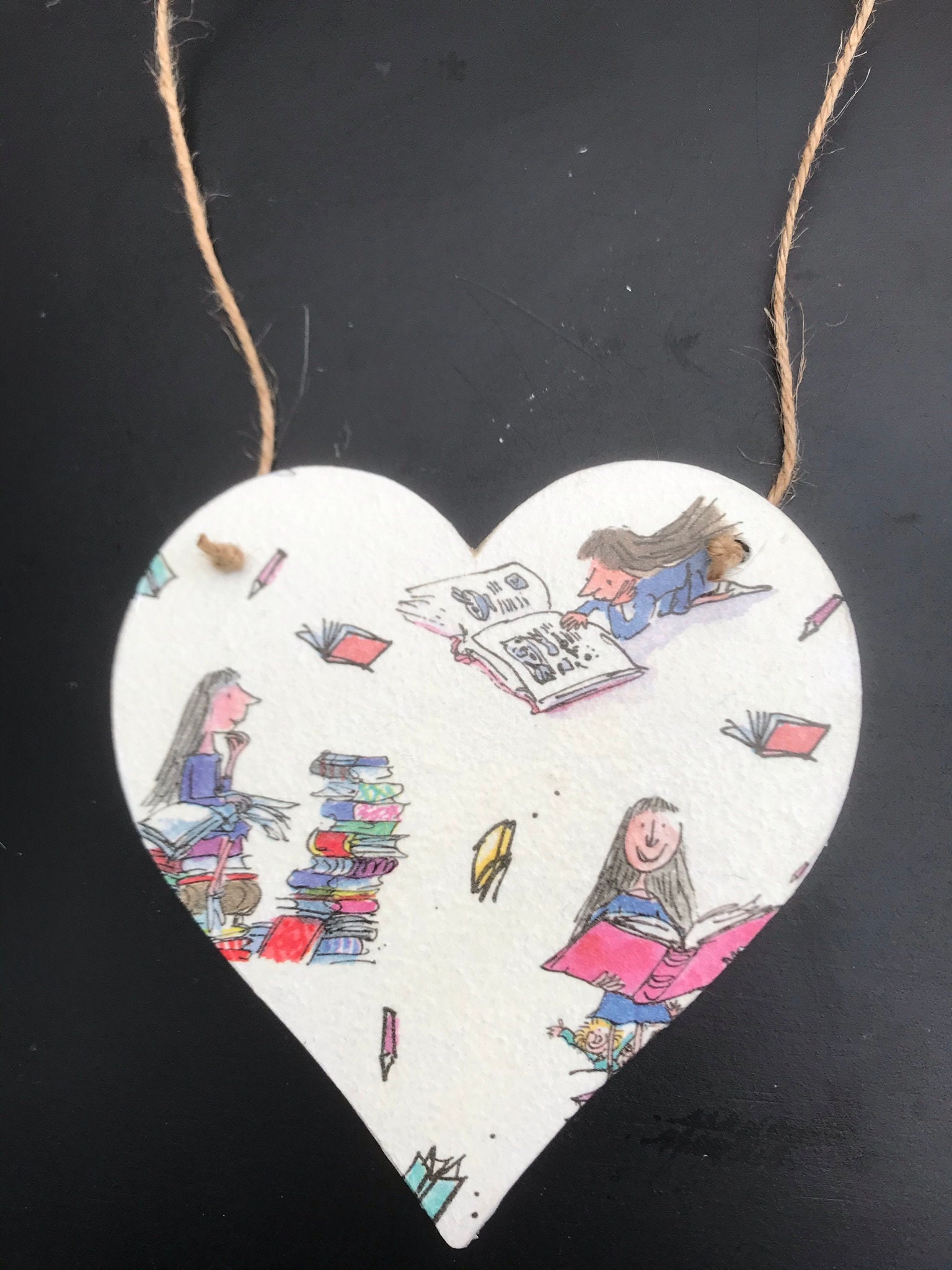 Roald Dahl Matilda Hanging Hearts Matilda Gifts Matilda - Etsy UK