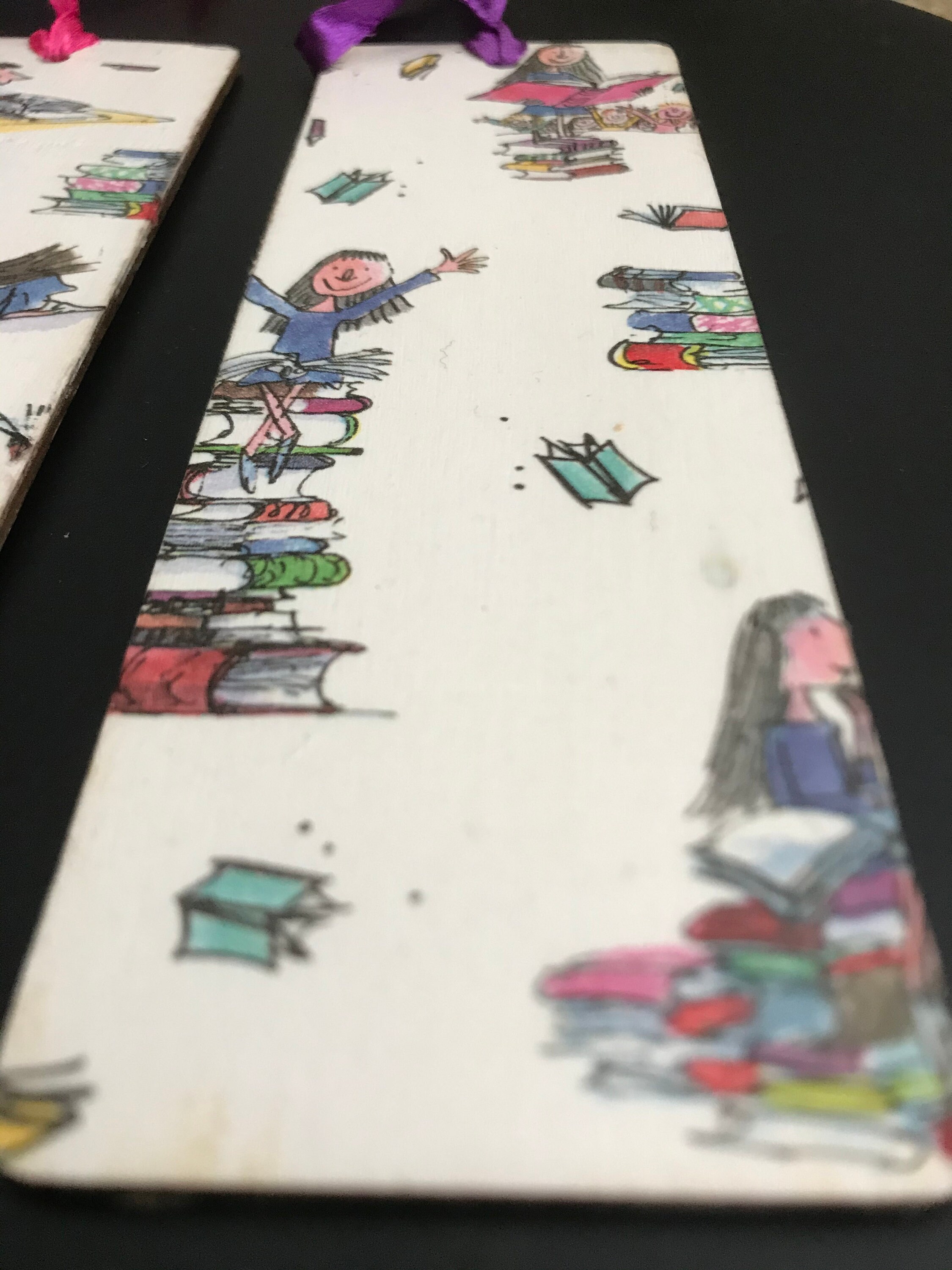 Roald Dahl Matilda bookmarks wooden bookmarks Matilda | Etsy