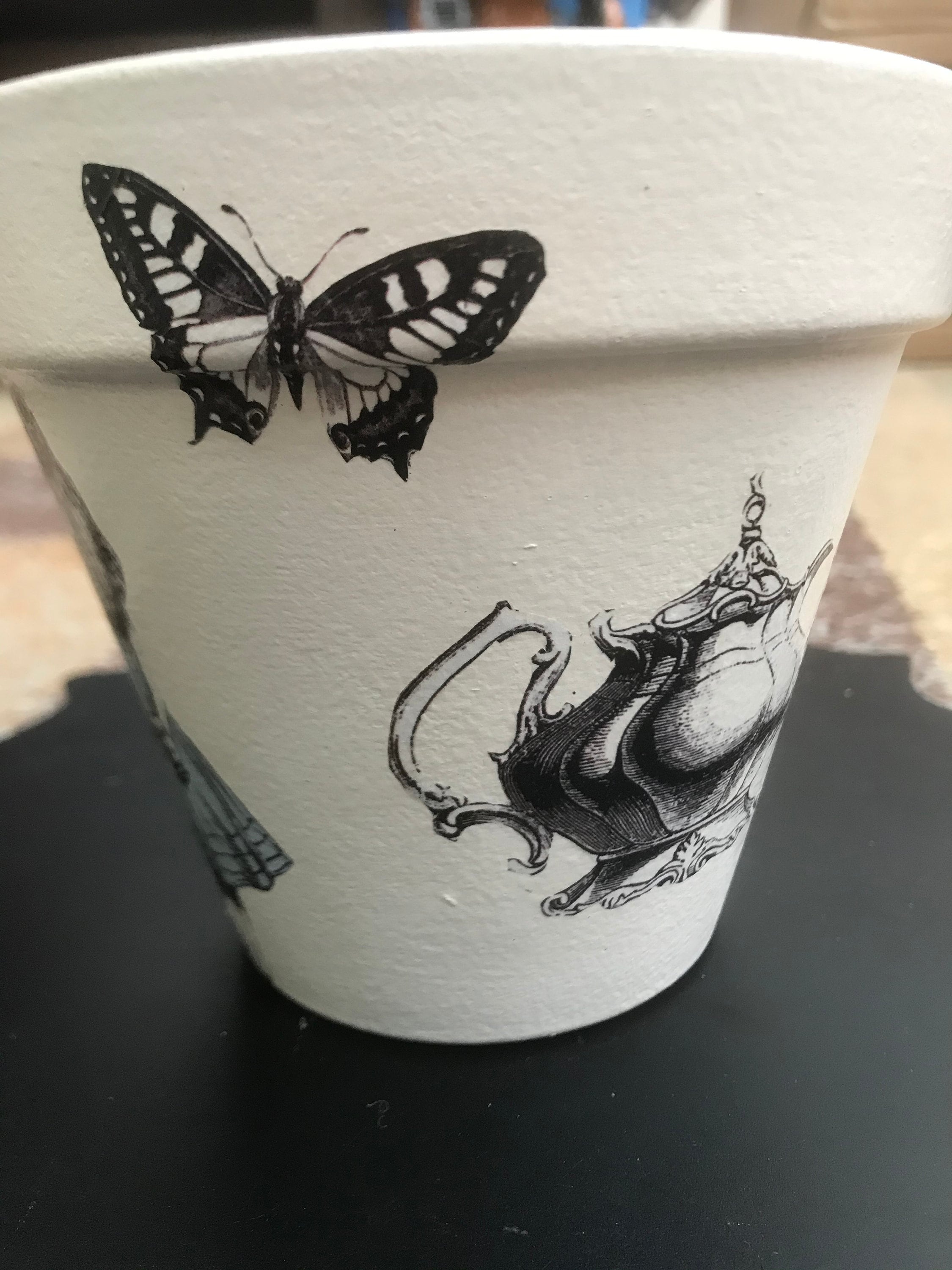 Alice in Wonderland Plant Pot, White Rabbit , Alice in Wonderland Gifts ...