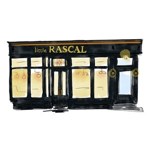 Little Rascal Brooklyn Greenpoint Restaurant Wall Art Custom Restaurant ...