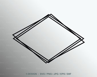 Rhombus Svg | Etsy
